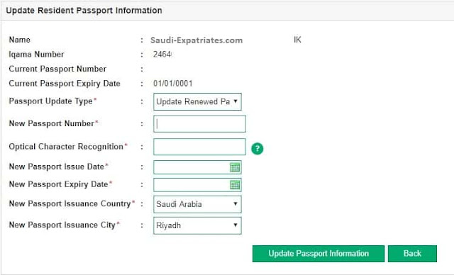 Update Passport Information Through Absher Website update-passport-information-through-absher-website