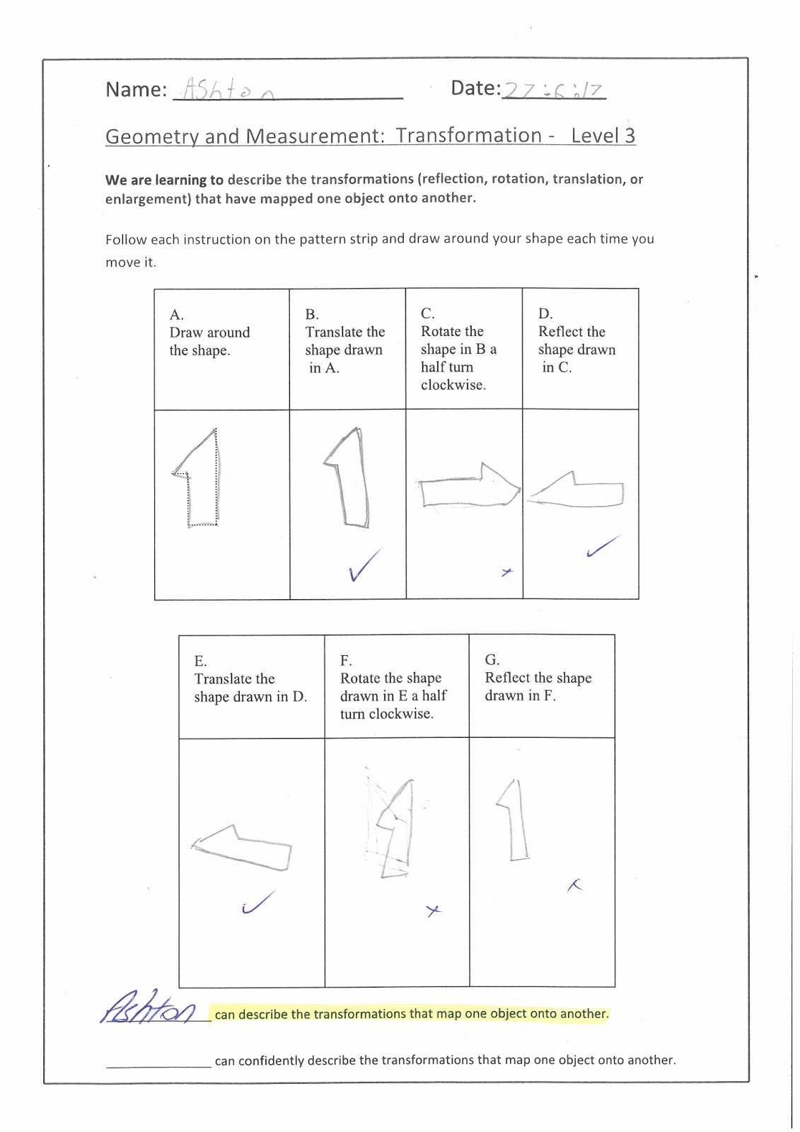 A2's Learning Journey 2017: Geometry and Measurement:Transformation ...