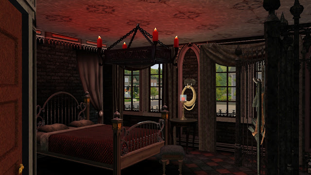 Sims 3 ComfoLife Design Studio: Bloodred Ruby Vampire Lounge: Download