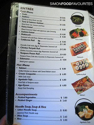 Simon Food Favourites: Sushi Suma: Japanese, Redfern (25 Feb 2010)