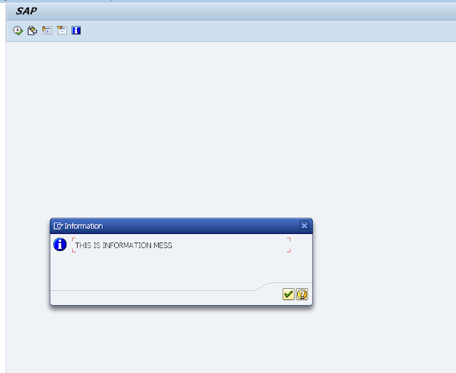 SAP TECH: Types of messages