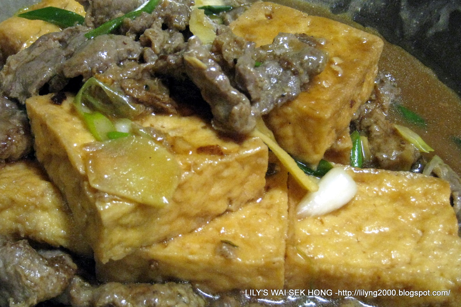 Lily's Wai Sek Hong - Favorites: Fried Tofu Squares with Beef