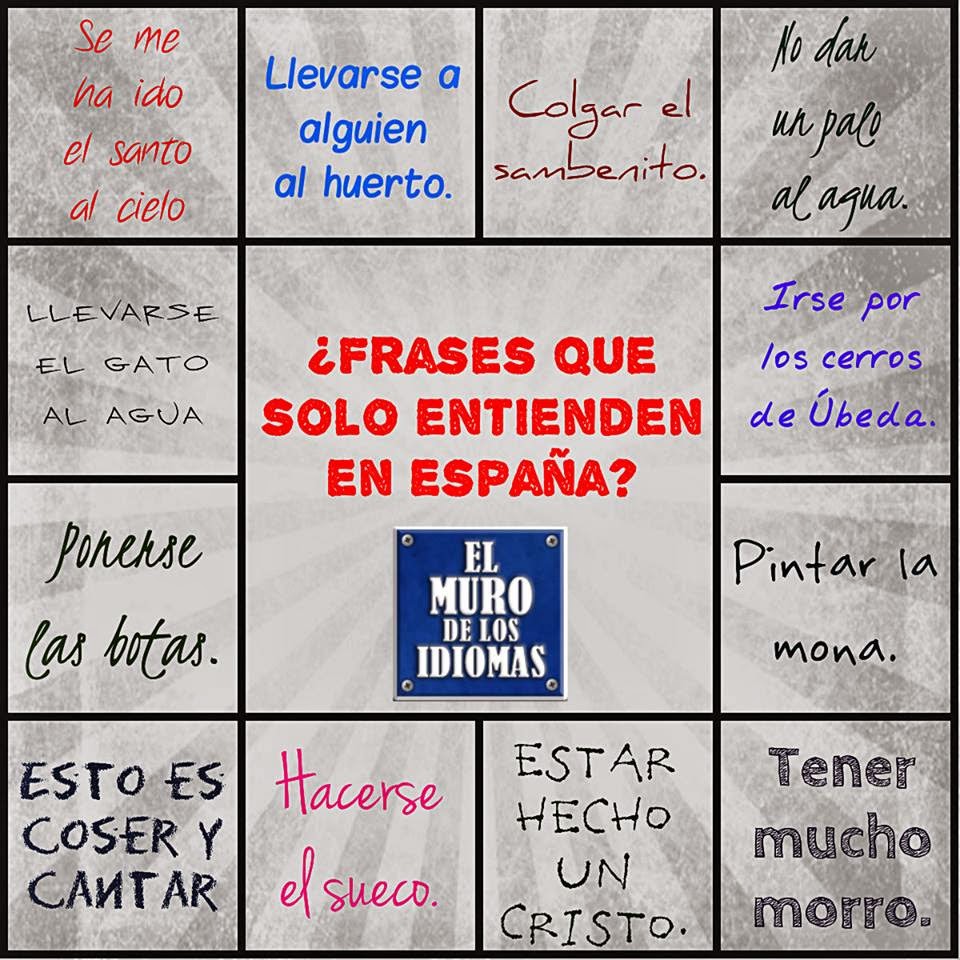 Cosas mías, coses meues: Expresiones españolas