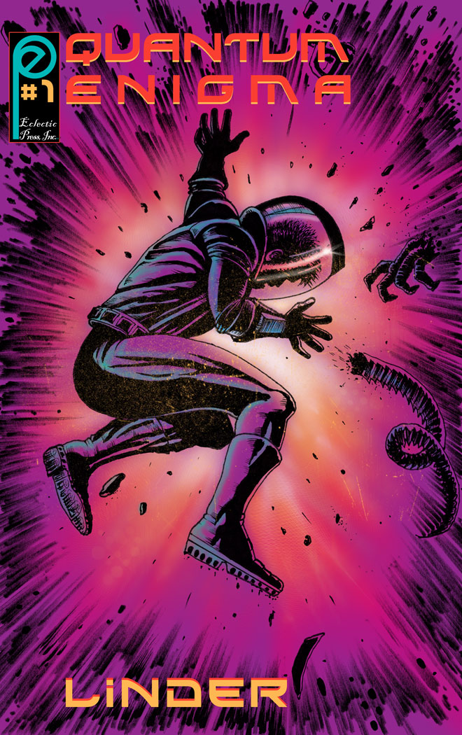 Allan Linder: Quantum Enigma Comic Book Cover Art