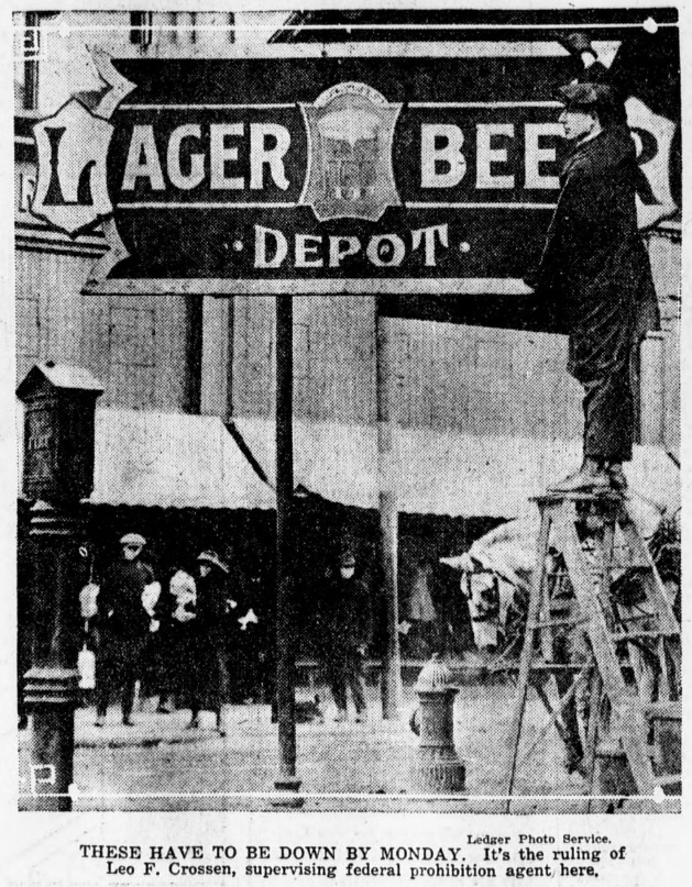 Philly & Stuff: Signs of Prohibition Takes Affect in the City ...