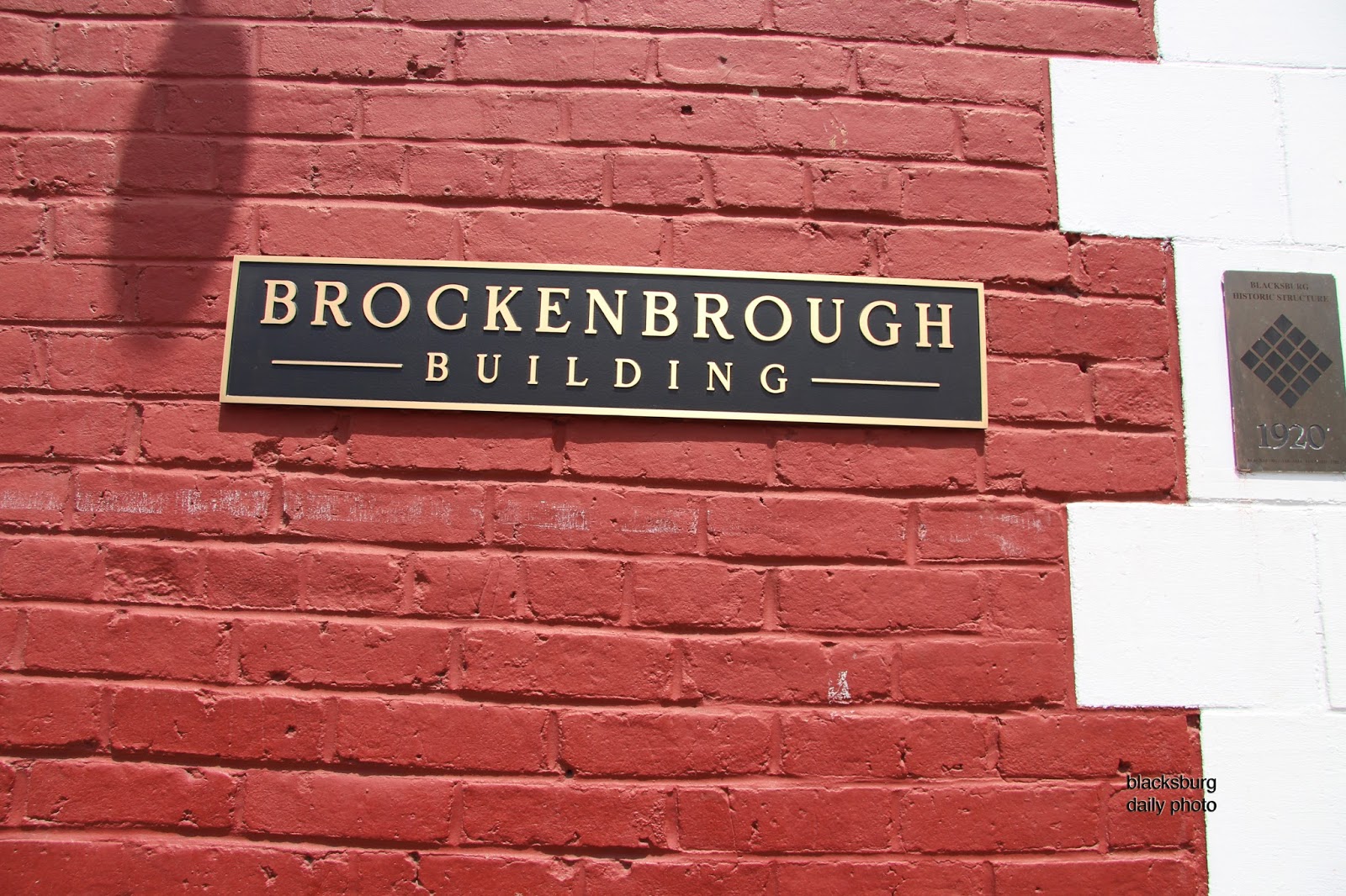 Blacksburgdailyphoto: Sign on historic building