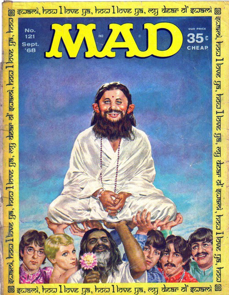 BEATLES MAGAZINE: ORIGINAL ART FOR 1968 MAD MAGAZINE COVER FEATURING ...