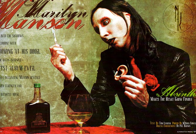 .: CURIOSIDADES DAS CELEBRIDADES: MANSINTHE - ABSINTO DE MARILYN MANSON