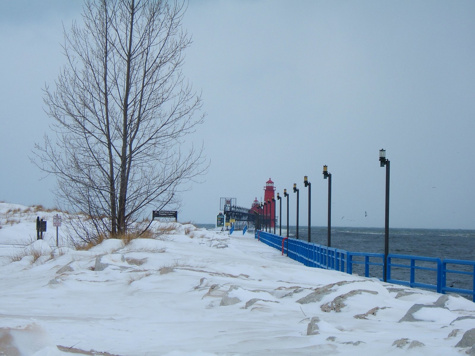 The Virginian: Grand Haven Pier in Winter