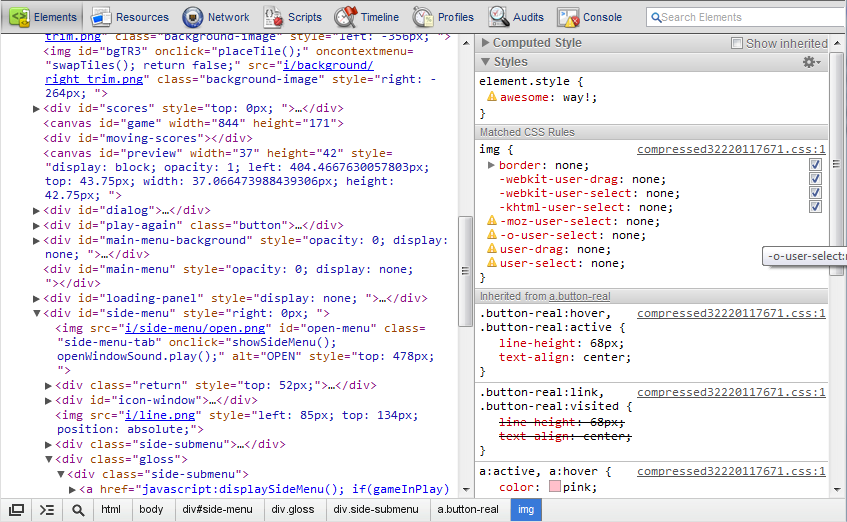 Gopherwood Studios Blog: Chrome's Excellent Developer Tools