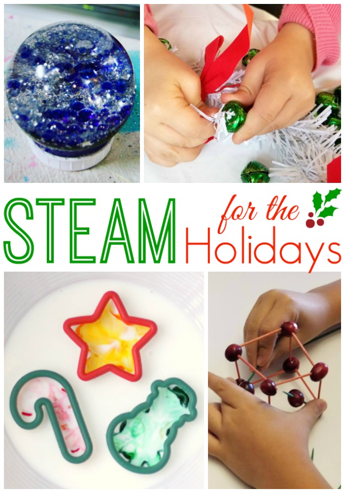 Christmas STEAM for Kids: Wreath Activity | Preschool Powol Packets