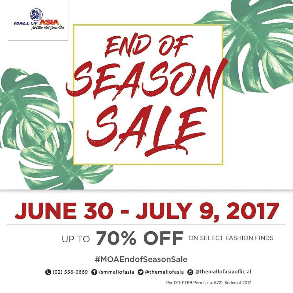 Manila Shopper: SM Malls End of Season SALE: June-July 2017
