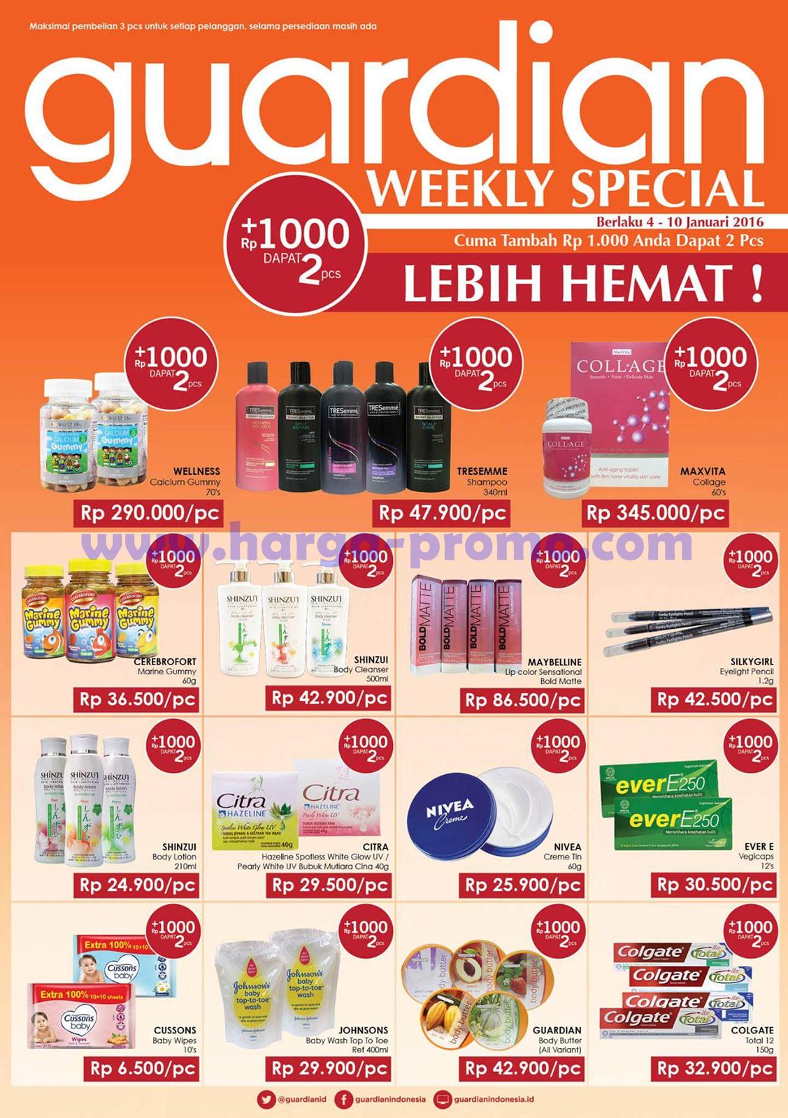 Katalog GUARDIAN Promo GUARDIAN Terbaru Edisi JANUARI 2016 | seragamone