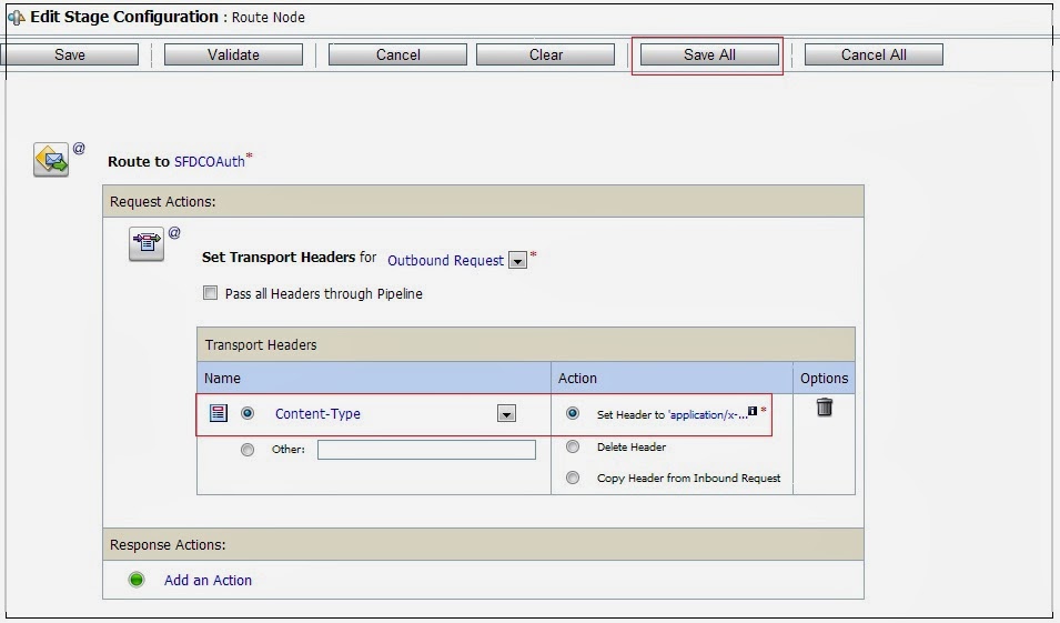 Modifying the Request Headers of a OSB Business Service