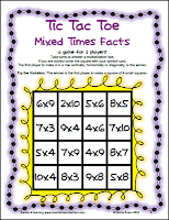 Fun Games 4 Learning: Tic Tac Math Freebies Now Available!