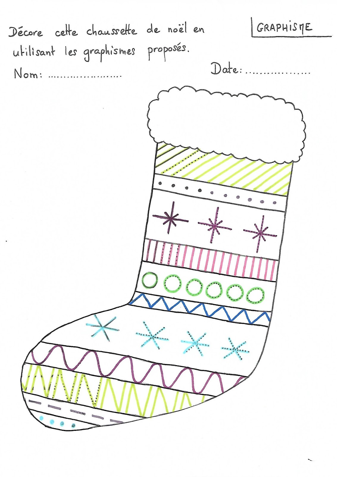 La classe du chat à lunettes: Graphisme décoratif