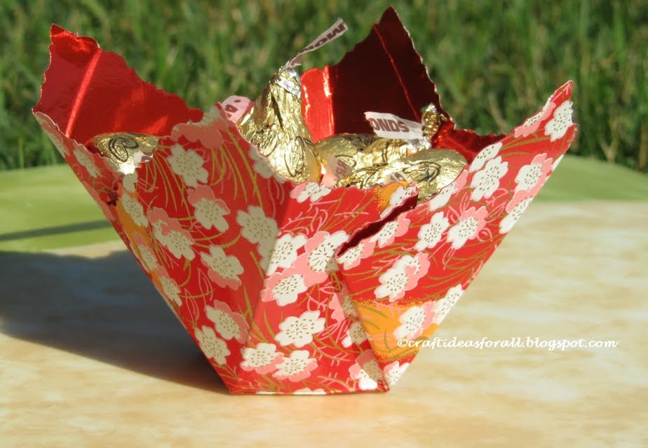Craft Ideas for all: Fancy Origami Chocolate Bowl for Creativity Expo ...