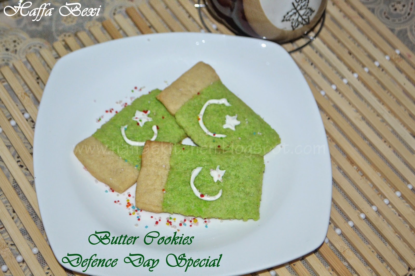 Flag Butter Cookies - Defence Day Special | Haffa's kitchen adventures