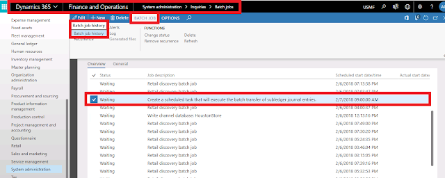 AX/D365 Technical Blog: How to clean batch job history in dynamics 365 ...