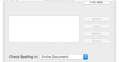 Orange Crate Art: Pages ’09 spelling window fixed