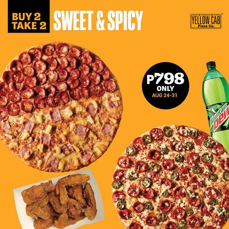 Manila Shopper: Yellow Cab Buy2 Take2 Sweet & Spicy Promo: Aug 2018