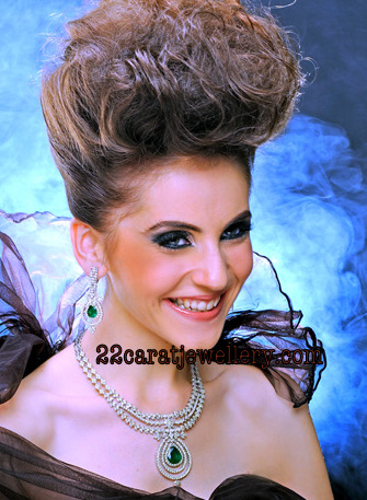 Model with KJ Jewellers Diamond Necklace - Jewellery Designs