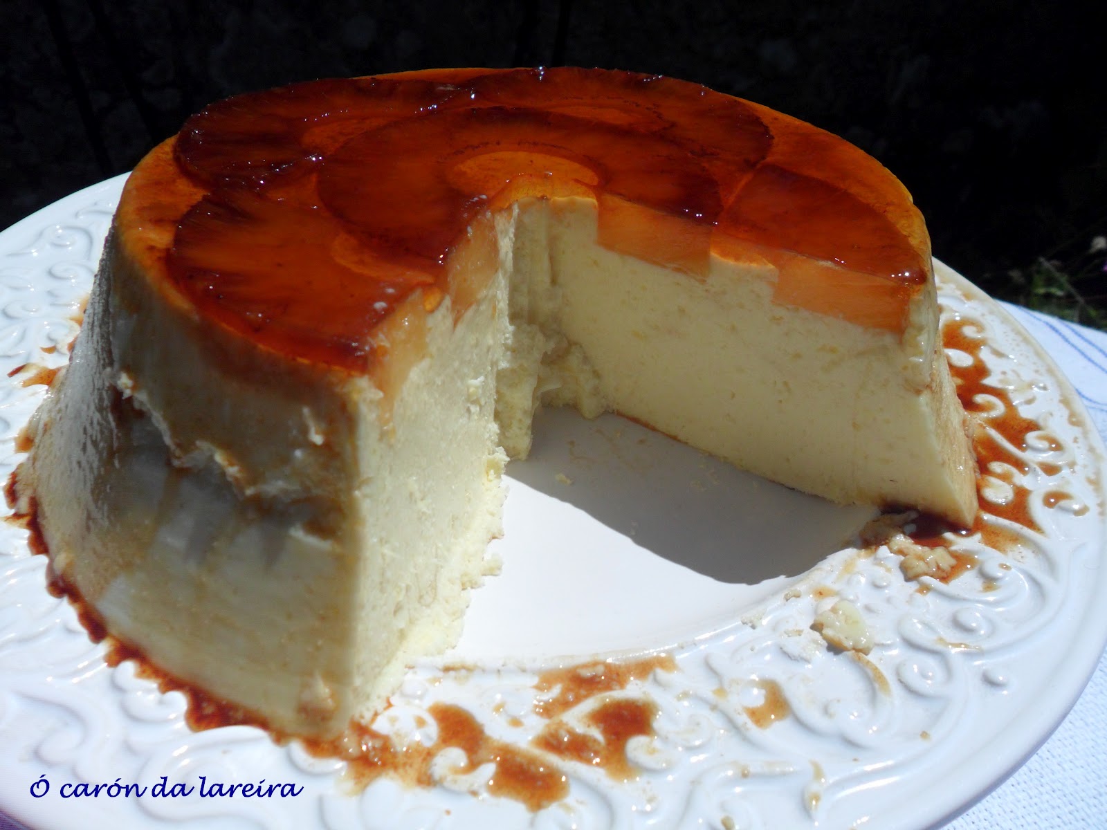 Flan de Piña