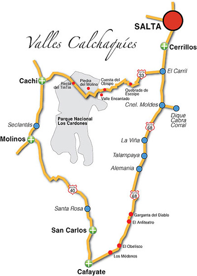 ARGENTINA Y CHILE: VIÑAS DE CAFAYATE