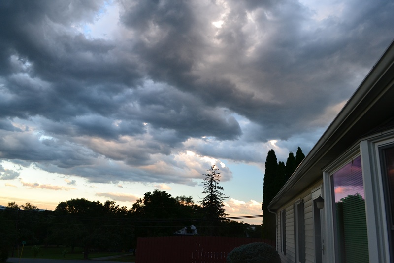 SWAC Girl: Storm clouds over the Blue Ridge Mountains