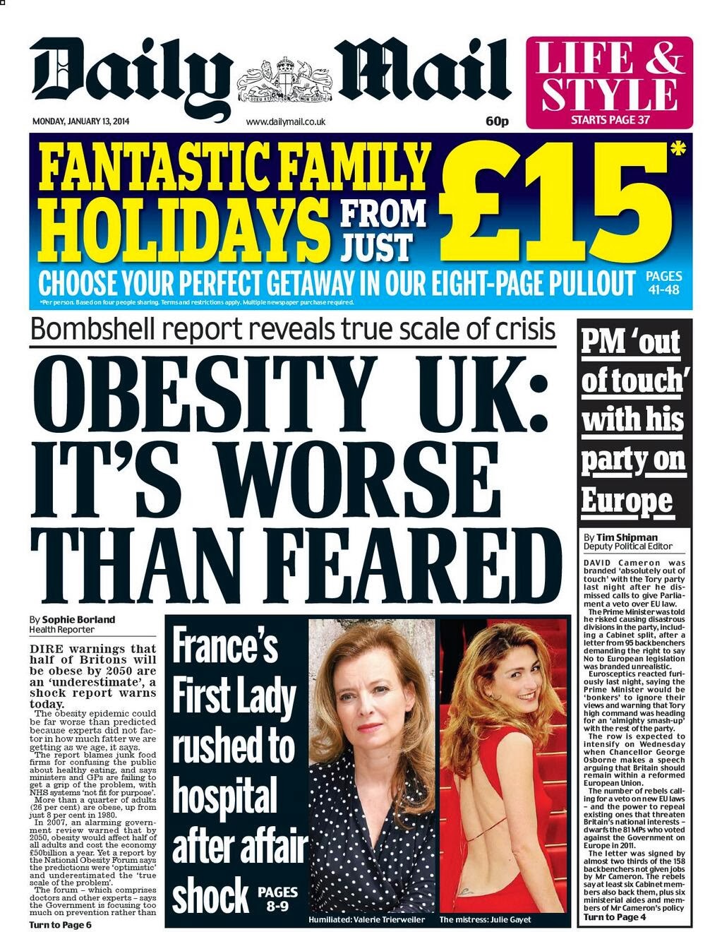 Velvet Glove, Iron Fist: More obesity babble