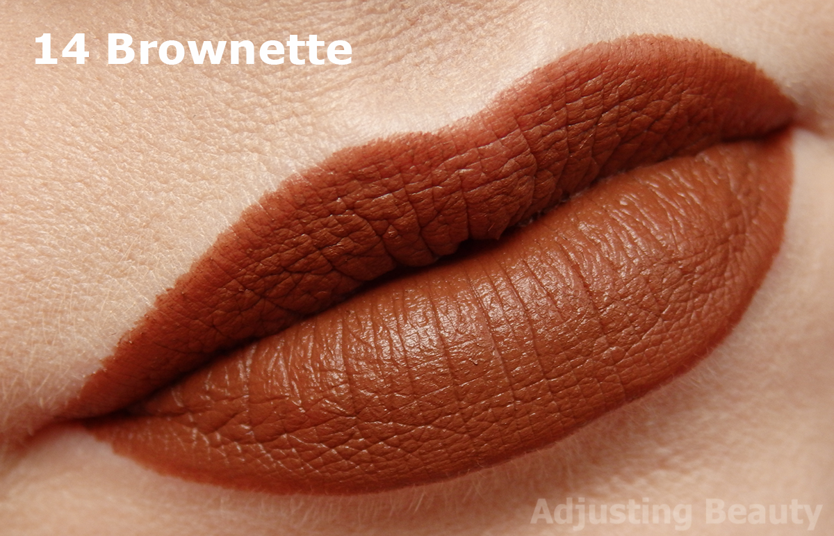 Review: Bourjois Rouge Velvet The Lipstick - 14 Brownette and 16 ...