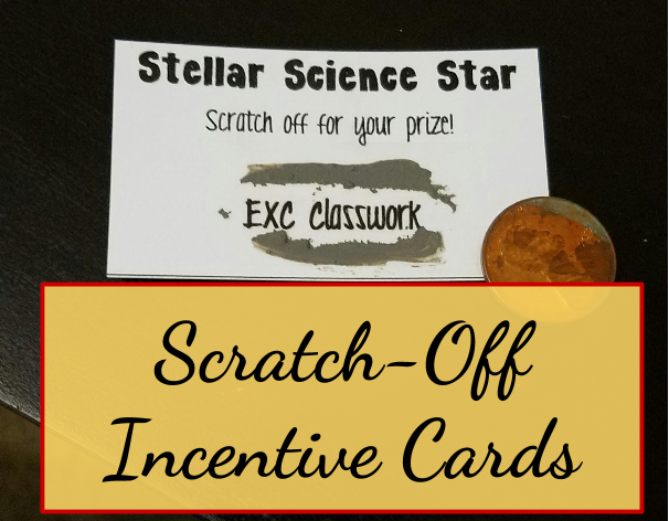 I Teach Science and...: Incentive Scratch-off Cards!!