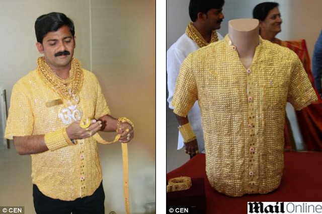 DIÁRIO INSANO: Indiano rico gasta R$ 46 mil com camisa de ouro para ...