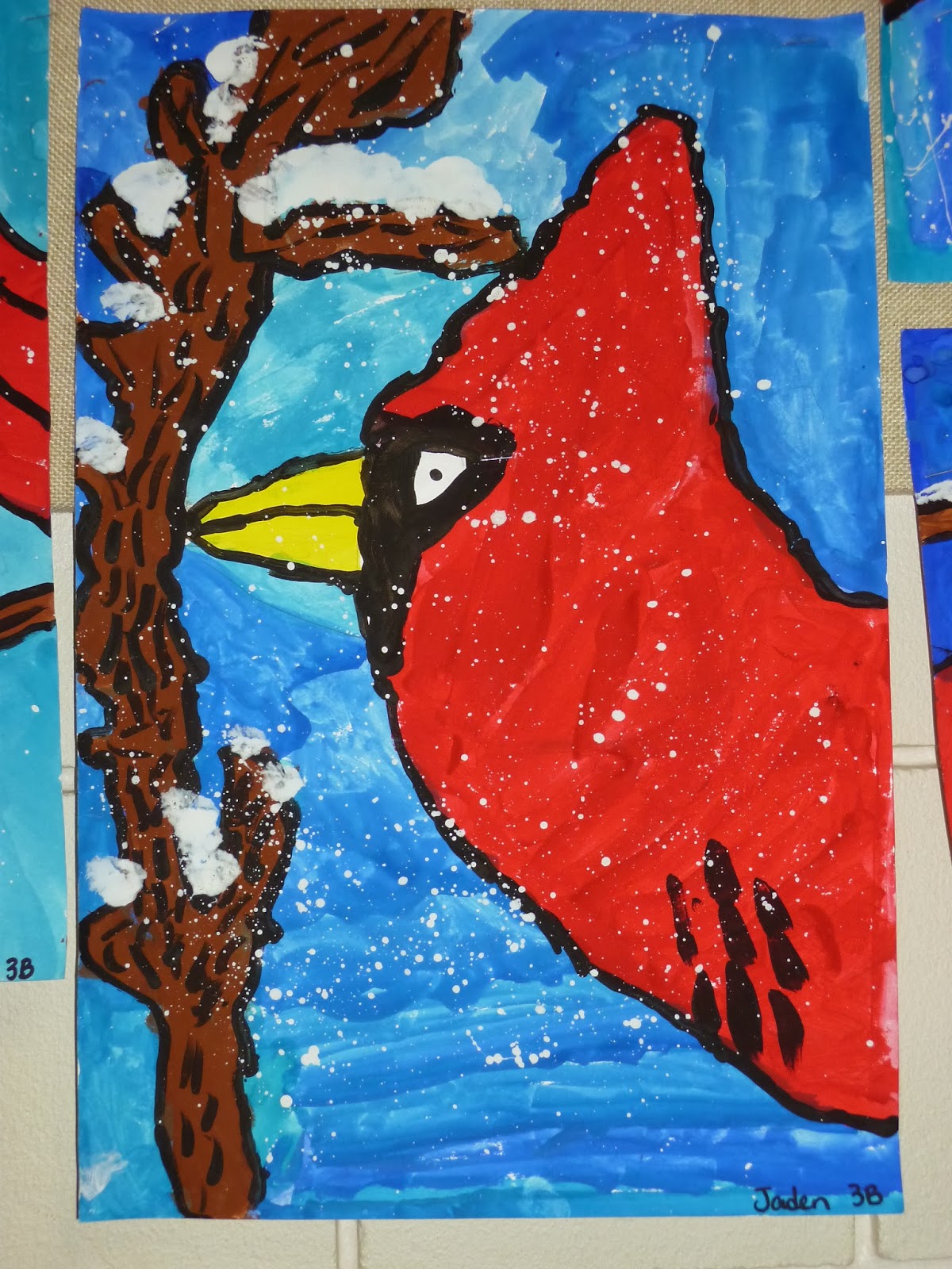 Mrs. Werner's Art Room: Winter Cardinals