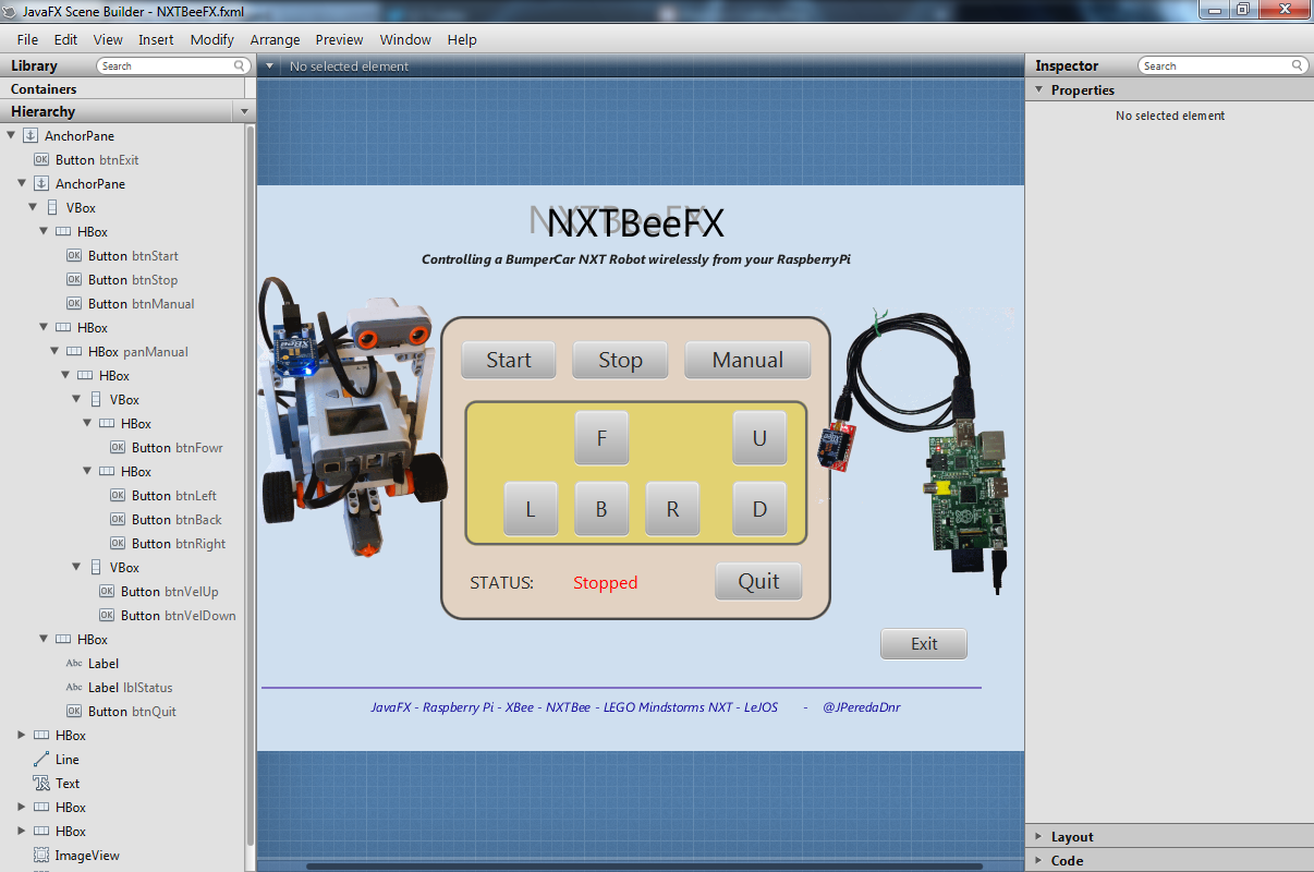 Jperedas Coding Blog Nxtbeefx A Javafx Based App For Raspberry Pi To