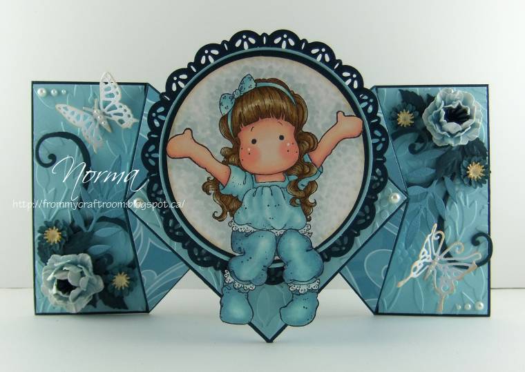 From My Craft Room: Diamond Fold Card