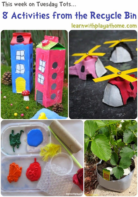 Learn with Play at Home: 8 Activities using Materials from the Recycle Bin