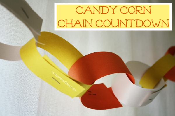 Candy Corn Halloween Countdown Chain - Do Play Learn