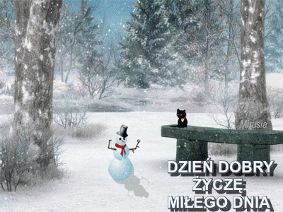 Animowane Gify Zima Mireczki: Animowane zimowe pozdrowienia