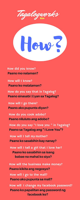 Asking questions in Tagalog