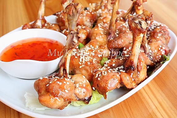 My Kitchen Snippets: Baked Ginger Sesame Boxing Chicken