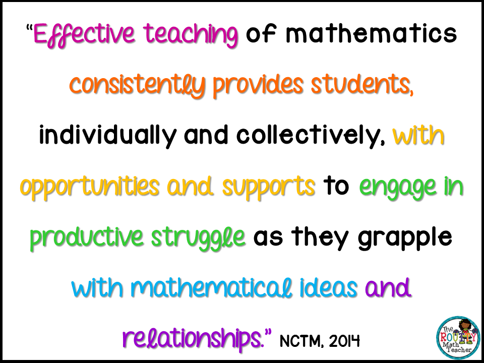 The Routty Math Teacher: Summer PD: Productive Struggle in Mathematics ...