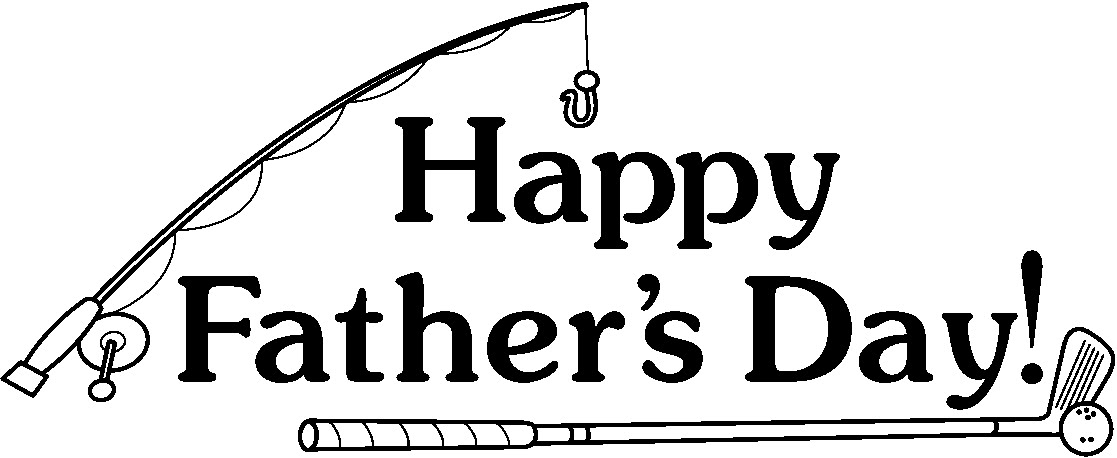 early play templates: Father's Day clip art: Fishing Father