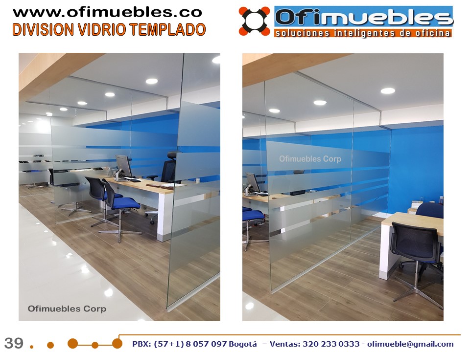 OFIMUEBLES COLOMBIA ® MUEBLES PARA OFICINA: DIVISIONES MODULARES PARA ...