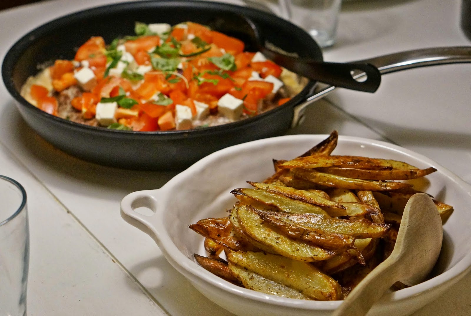 Mor-Mia´s: Stor biff i stekpanna med färska örter