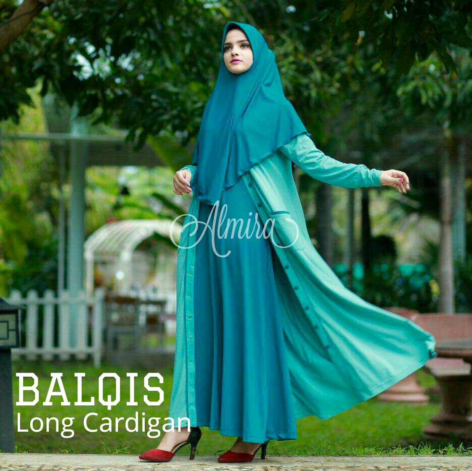 Gamis Balqis Long Cardigan Terbaru 081372507000 - GRIYA RADITYA
