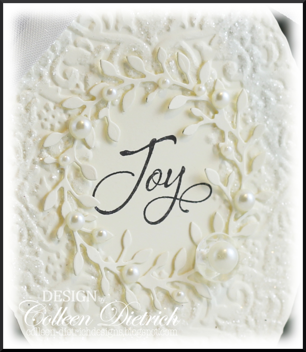 Ivory Christmas Tag | Colleen Dietrich Designs