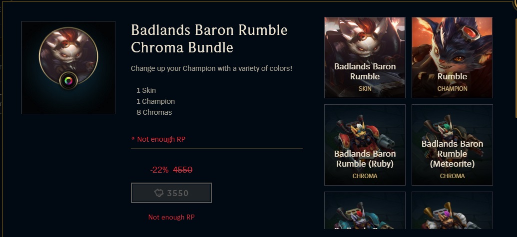 Surrender at 20: Badlands Baron Rumble Chroma now available!