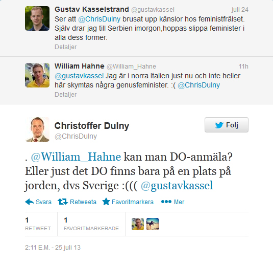 Slutpixlat: Christoffer Dulny vill inte ha någon DO i Sverige!