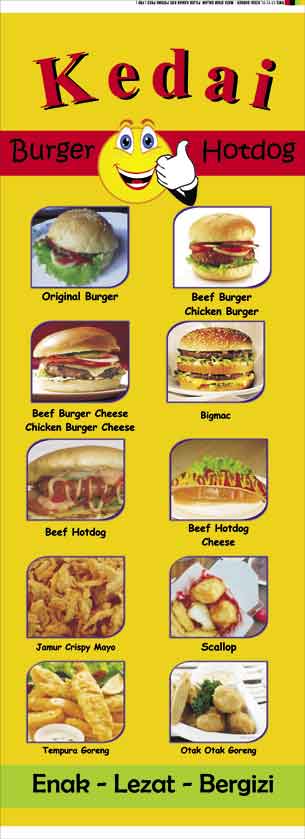 smart advertising: X Banner Kedai Burger